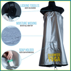 Shower Toga & Shower To-Go Bundle Pack | Shower Toga